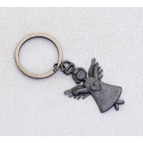 Accessories | Vintage Silver Tone Angelic Key Chain A23 | Poshmark